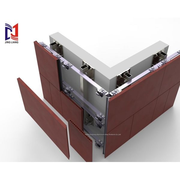 Quality Reverse Hook Ventilated Facade Support System For Easy And Fast Installation for sale