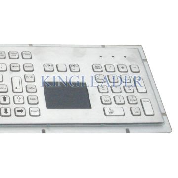 Quality IP65 Rugged Kiosk Metal Industrial Keyboard With Touchpad Function Keys And for sale