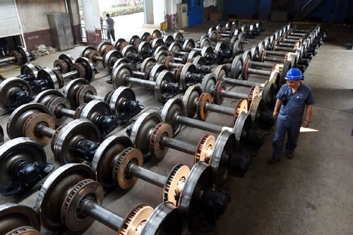 Quality Forged Steel Railroad Wheels and Axles for Sale for sale