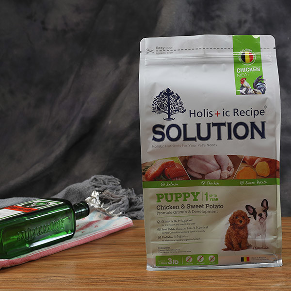 Quality Plastic Dog BRC Pet Food Packaging Bag Stand Up Pouch Flat Bottom Gusset Bags With Zipper for sale