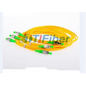 Quality FC/APC-FC/APC Fiber Optic Patch Cord Simplex 3.0mm PVC Yellow Jacket for sale