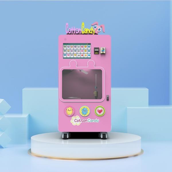 Quality Video Support Robot Cotton Candy Vending Machine Fully Enclosed 12L Bucket for sale