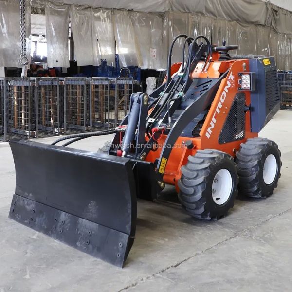 Quality 4x4 Wheel Drive YF380 Road Tyre Track Skid Steer Loader Mini Loader for Tough Terrain for sale