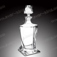 Quality Super Flint Crystal White 750ml Alcohol Container Glass for sale