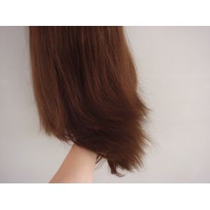 Quality Soft No Tangle Human Hair Wig Ladies Real Hair Wigs With Brown Lace for sale