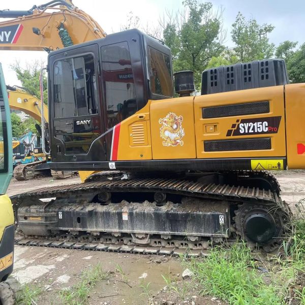 Quality High Work Efficiency Second Hand Sany215C-pro Excavator with 0.93m3 Bucket for sale
