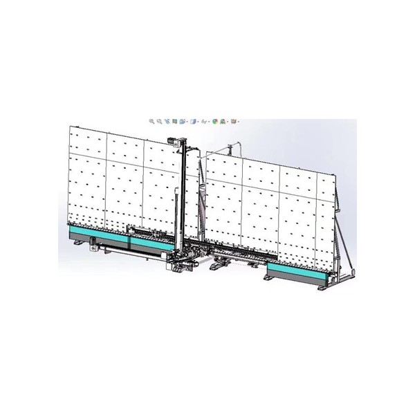 Quality Max Glass Szie 2500*4500mm Vertical Insulating Glass Machine / Double Glass Machine Sealing Robot for sale