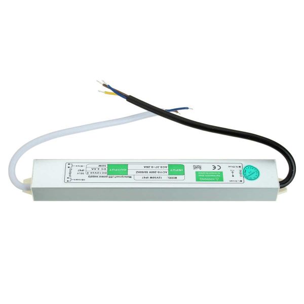 Quality 30w Waterproof Electronic Led Driver , Overload Protection Waterproof Led Driver for sale