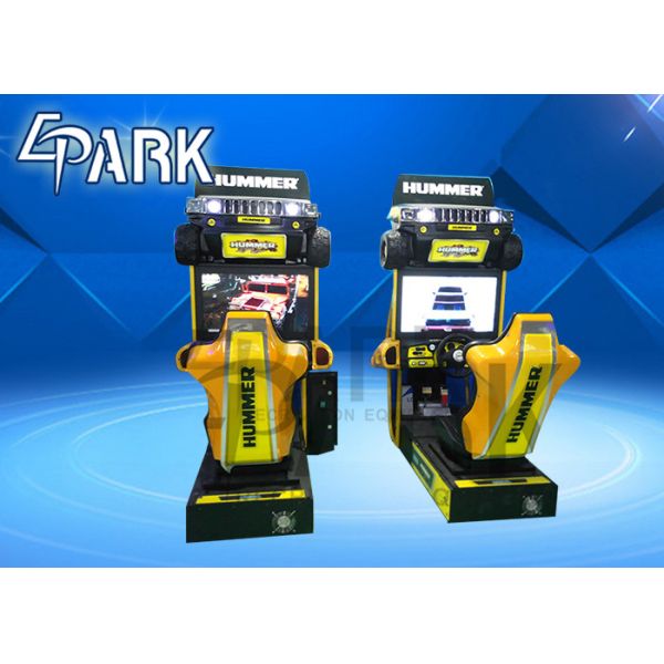 Quality Car Racing Game Simulator Machines With Plastic / Alloy Steel Structure for sale