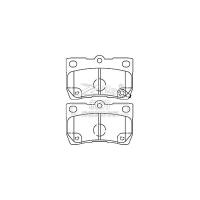 Quality Toyota Reiz Ceramic Brake Pad D1113 04466-22190 Rear Ceramic Brake Pads for sale