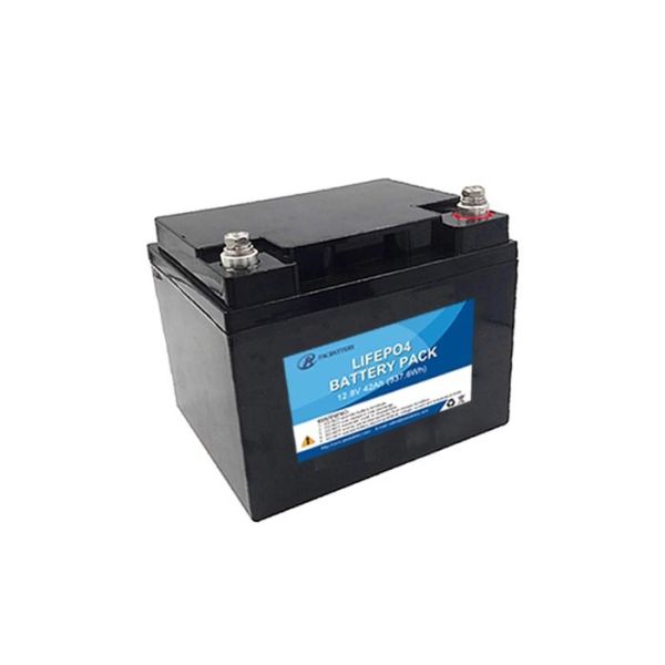 Quality 12V 40Ah LiFePO4 Solar Battery , No Memory Effect Lithium Iron Phosphate Battery for sale