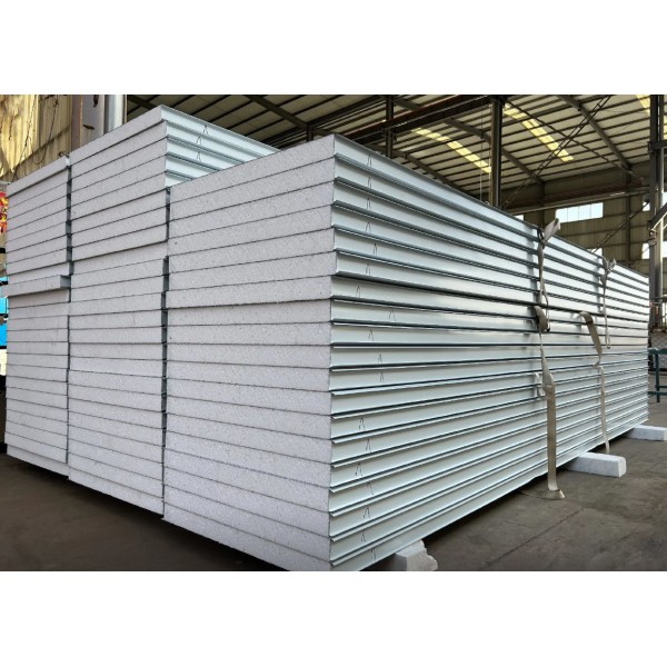 Quality 1150mm Width EPS Insulation Sandwich Panels With 0.3-0.6mm Steel Sheet Thickness for sale