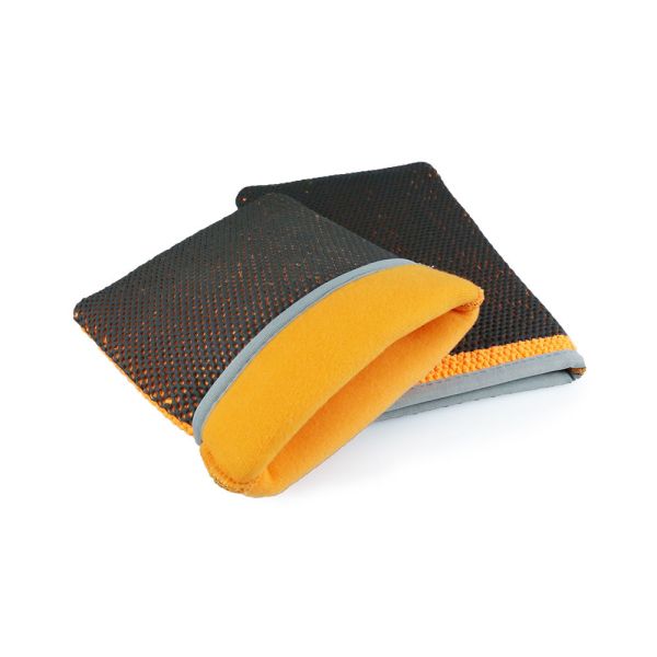 Quality Effective Cleaning Orange Car Clay Mitt For Car Washing And Detailing S M L XL Size for sale