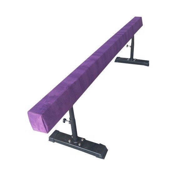 Quality Customizable Wood Core Gymnastics Balance Beam for Kids Training Exercise Included for sale