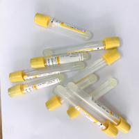 Quality Plastic / Glass Tubes Yellow Top Tube Blood Collecting Anticoagulant for sale