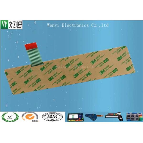 Quality Medical Use 0.125 Matte Effect PET No Embossing Flat Membrane Keypad Switch for sale