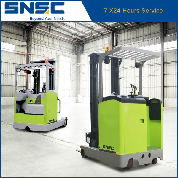 Quality 1200kg Electric Reach Truck SNSC Battery Operated Reach Truck for sale