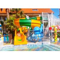 Quality Low Platform Curved Water Slide 1 Rider/Time Smooth Surface For Hotel Backyard for sale