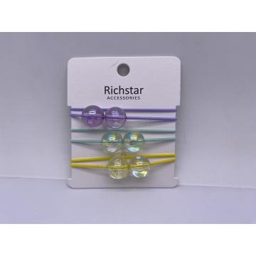 Quality Girls Party Bobble Hair Ties , Lightweight Hair Bobbles With Balls for sale