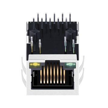 Quality LPJ0085AHNL Rj45 Modular Jack With Magnetics , 1x10/100Mbps IEEE 802.3af PoE for sale