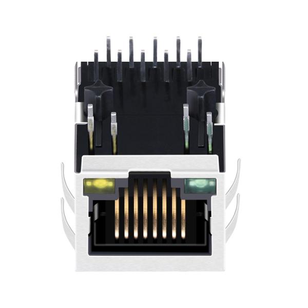 Quality LPJ0085AHNL Rj45 Modular Jack With Magnetics , 1x10/100Mbps IEEE 802.3af PoE for sale