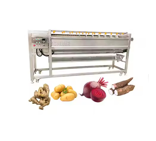 Quality Fully Automatic Spiral Roller Washing And Peeling Machine for sale