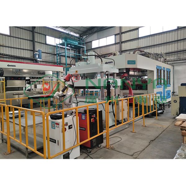 Quality Paper Pulp Plate Tableware Making Machine Dry And Cut In Mold CE Certificate for sale