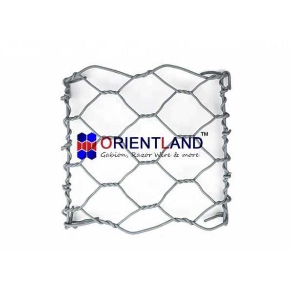 Quality Flood Control Gabion Wire Baskets PVC Coated Simple And Fast Installation for sale