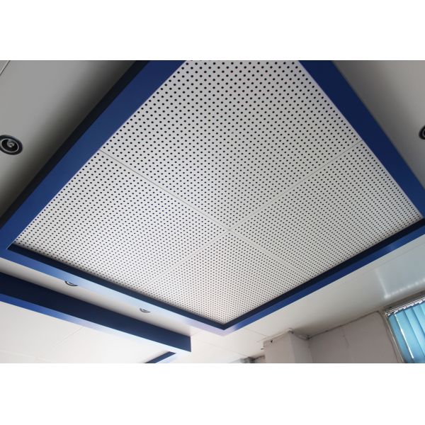 Quality DIA 4.0 Powder Coating Metal Ceiling Tiles Durable Perforated Suspended Ceiling for sale