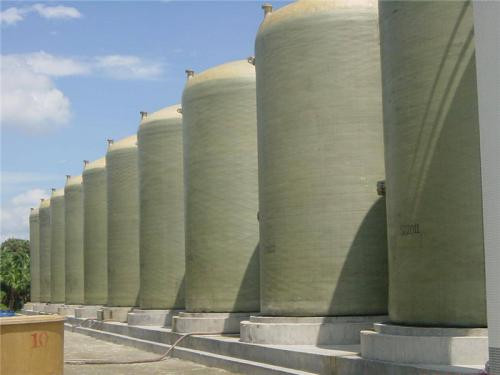 Quality Fiberglass 8CBM FRP Chemical Storage Tank Softened Water Treatment for sale