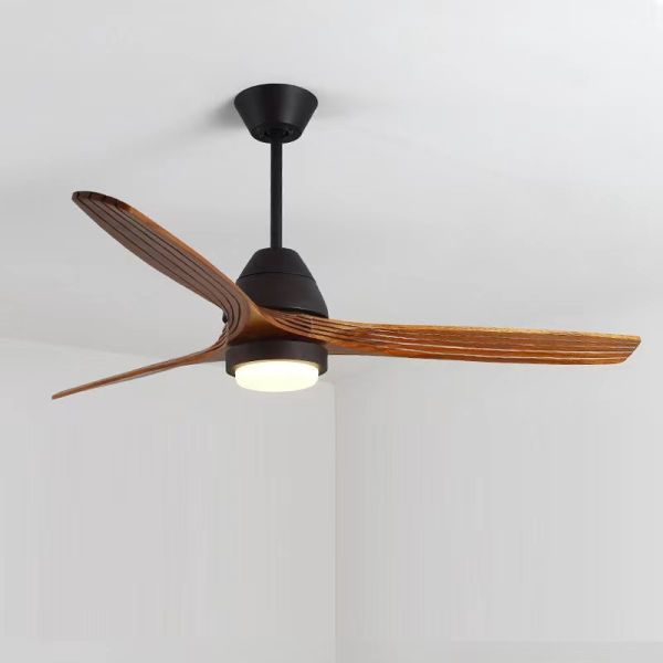 Quality LED 20W Solid Wood Ceiling Fan Wood Propeller Ceiling Fan for sale