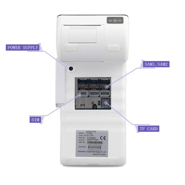Quality Portable Android 9.0 Smartphone POS System Machine Dual Screen for sale