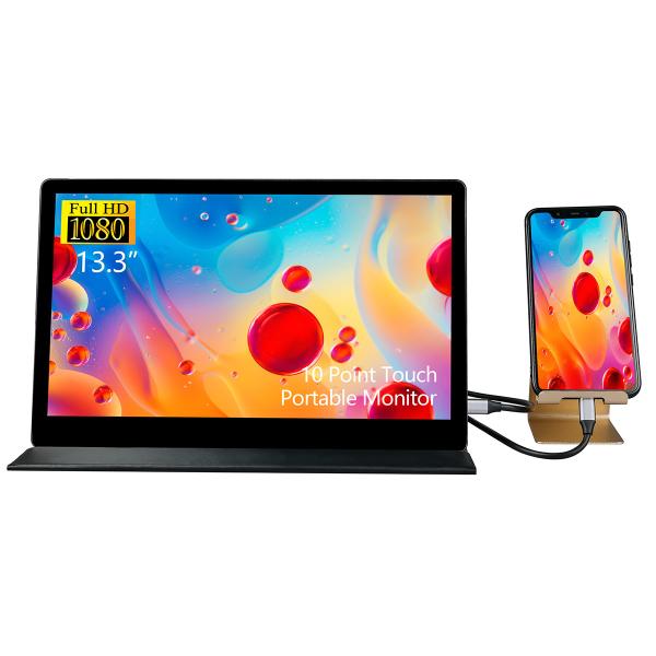 Quality 1920x1200 Resolution HDR Split Screen Type C Slim Portable Monitor for sale