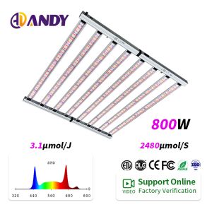 Quality 800W Full Spectrum LED Grow Light with Samsung LM301h Chips 3.1μmol/J for sale