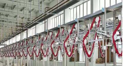 Quality Customized workshop SS Logistics Garment Hanging System for sale