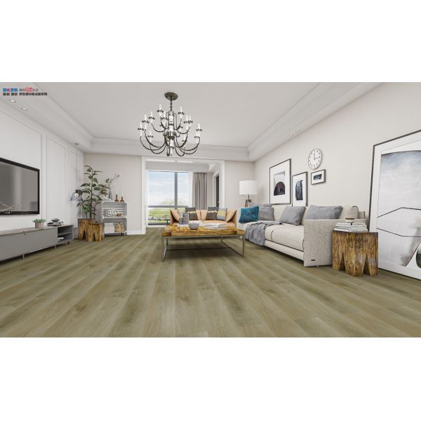 Quality 0.3mm SPC Flooring Fire Retardant Wood Grain for sale