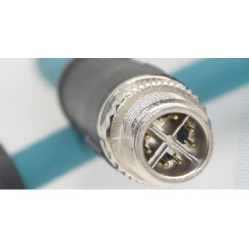 Quality 100 / 200mm Length M12 Cable Assembly With X Coding Circular Connector for sale