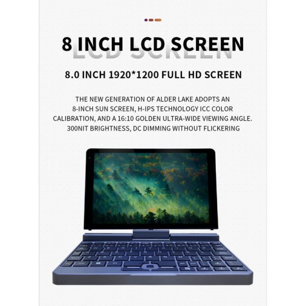 Quality Intel Graphics Card 8 Inch Mini Laptop Computer For Business Study Education for sale