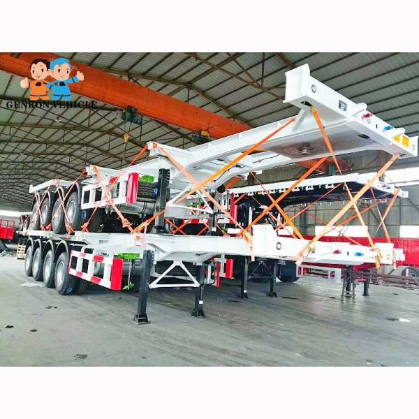 Quality Skeleton Hydraulic Container Trailer for sale