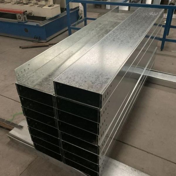 Quality Indoor Silver Cable Support Tray / 100mm Solid Bottom Cable Tray for sale