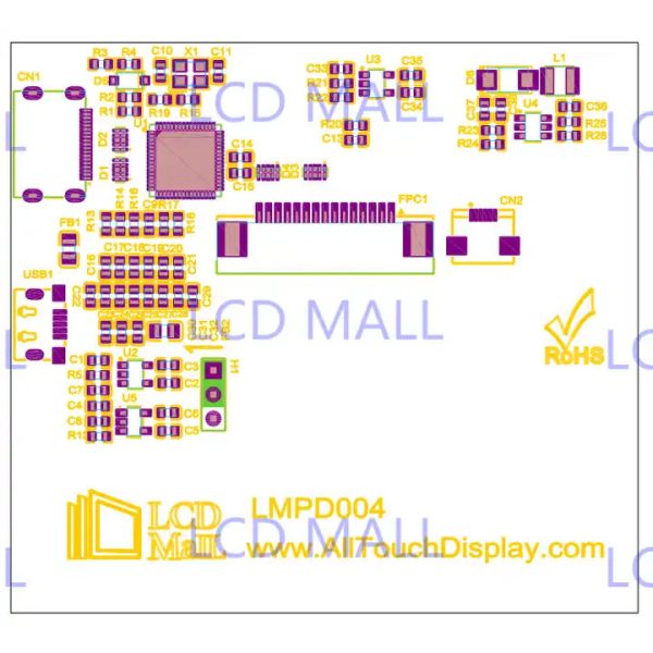 Quality LCD Mall MIPI To Mini-HDMI Convert Board TFT LCD Modules With PCBA for sale