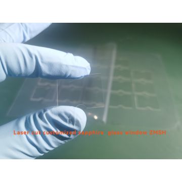 Quality Customized Shape Laser Cut Sapphire Windows , Sapphire Coated Crystal for sale