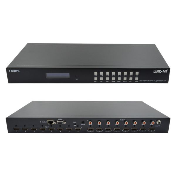 Quality 8x8 4K HDMI Modular Matrix Switcher With SPDIF Out IP Web GUI Control For 8 UHD for sale
