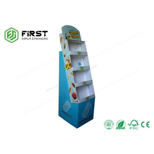 Quality Custom Printed Light Weight Pos Cardboard Display Stands For Advertising for sale