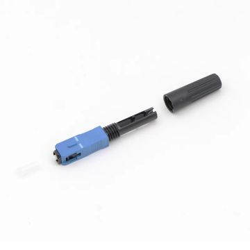 Quality FTTH Singlemode Fiber Optic Quick Connector SC UPC SC APC For Telecom Comunicati for sale