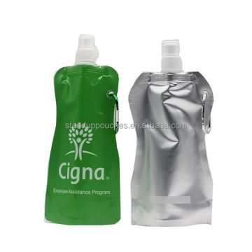 Factory wholesale edible food spout aluminum foil smell proof clear resealable packaging plastic pouch bag