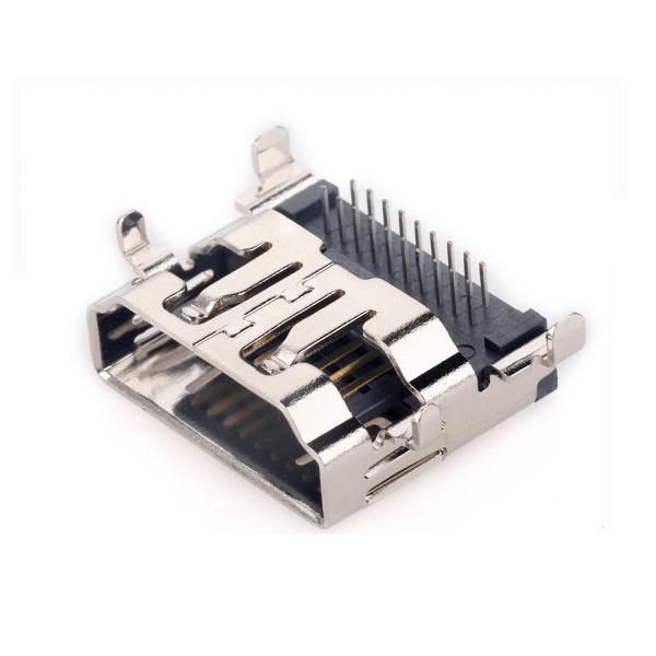 Quality Under Board Socket 19 Pin DIP Female PCB HDMI Cable Connectors 1.8mm For TV for sale