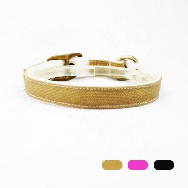 Quality Adjustable Dog Collars And Leashes Waterproof Canvas / Cotton Material for sale