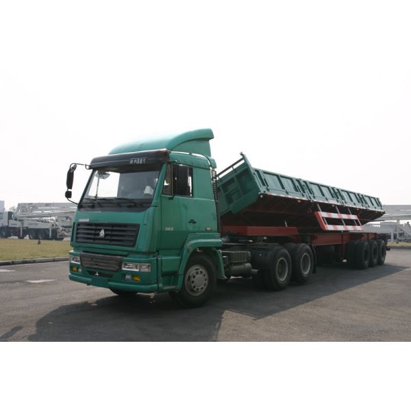 Quality Commercial Side Dump Truck Trailers With 3 Axles for sale