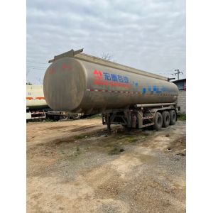 Quality Used Milk Tank Semi Trailer 40 Cbm Insulated Used Trailers Stainless Steel for sale